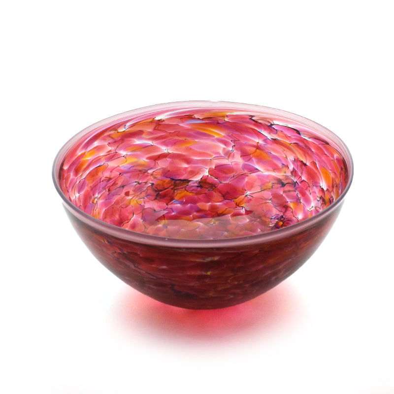 Glass Fruit Bowl - Ruby | by Keith Grinter – Auckland Museum Online Store