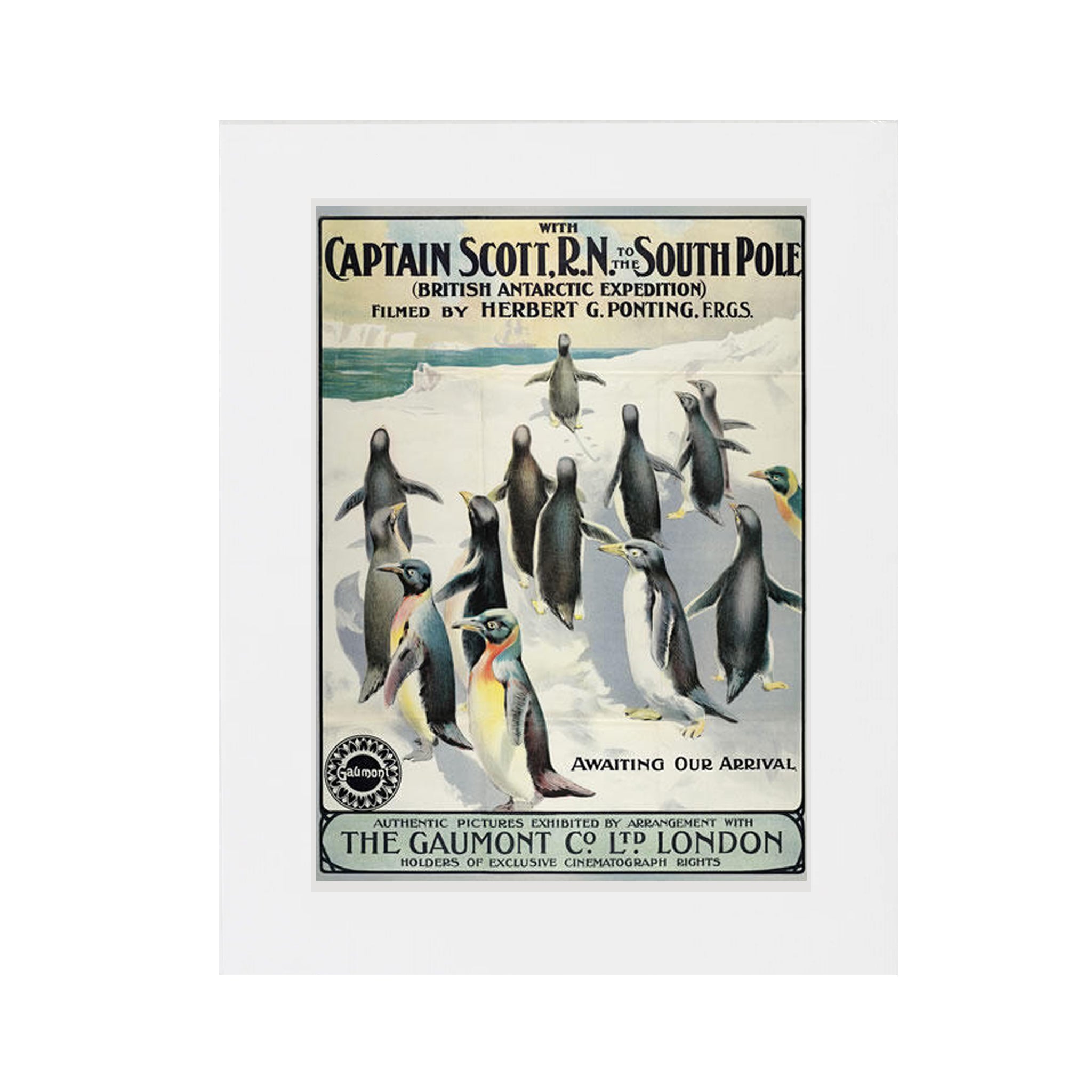 Matted Print - Captain Scott - Awaiting Our Arrival – Auckland Museum ...
