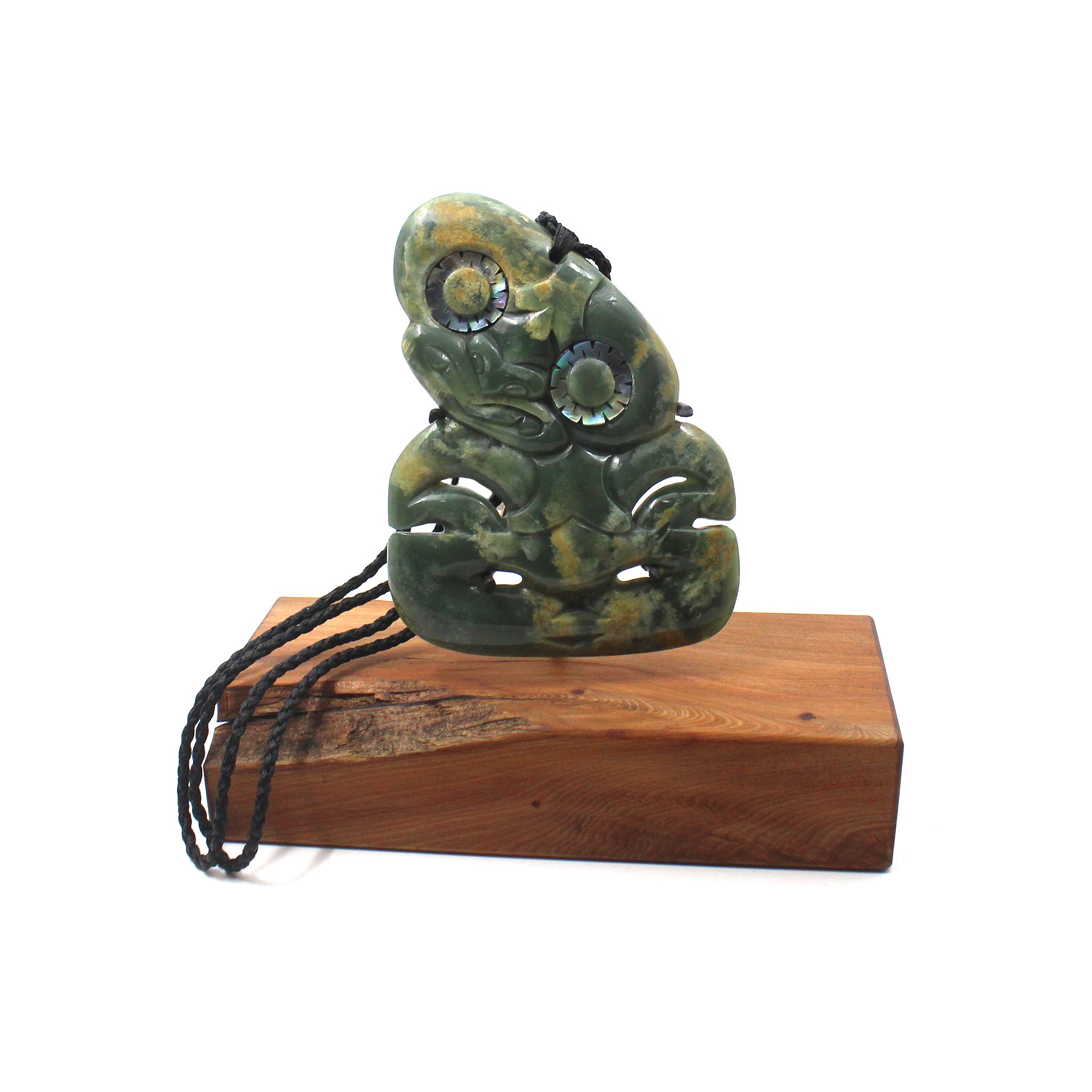 Tiki Pounamu Sculpture - Inanga Raukaraka Pounamu | by Sands Carving S ...