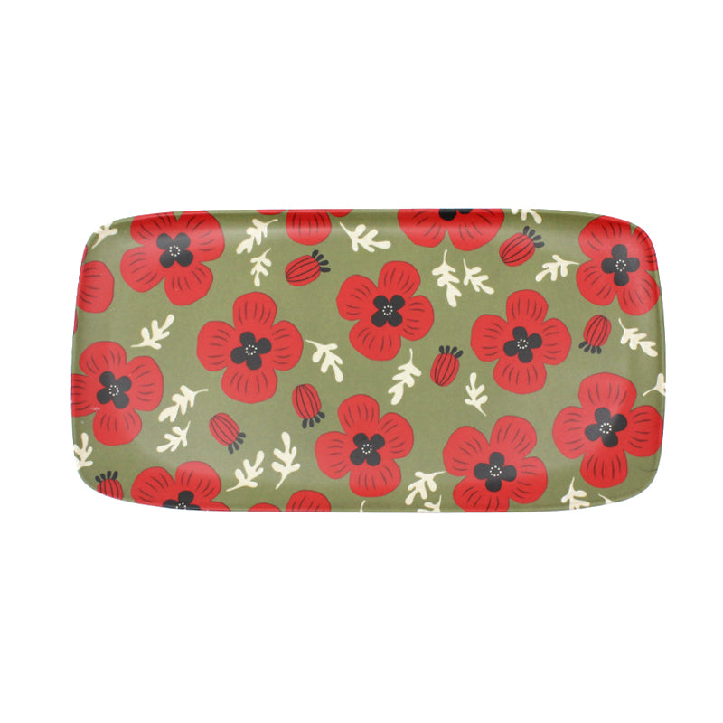 Poppy Bamboo Tray - Sage – Auckland Museum Online Store